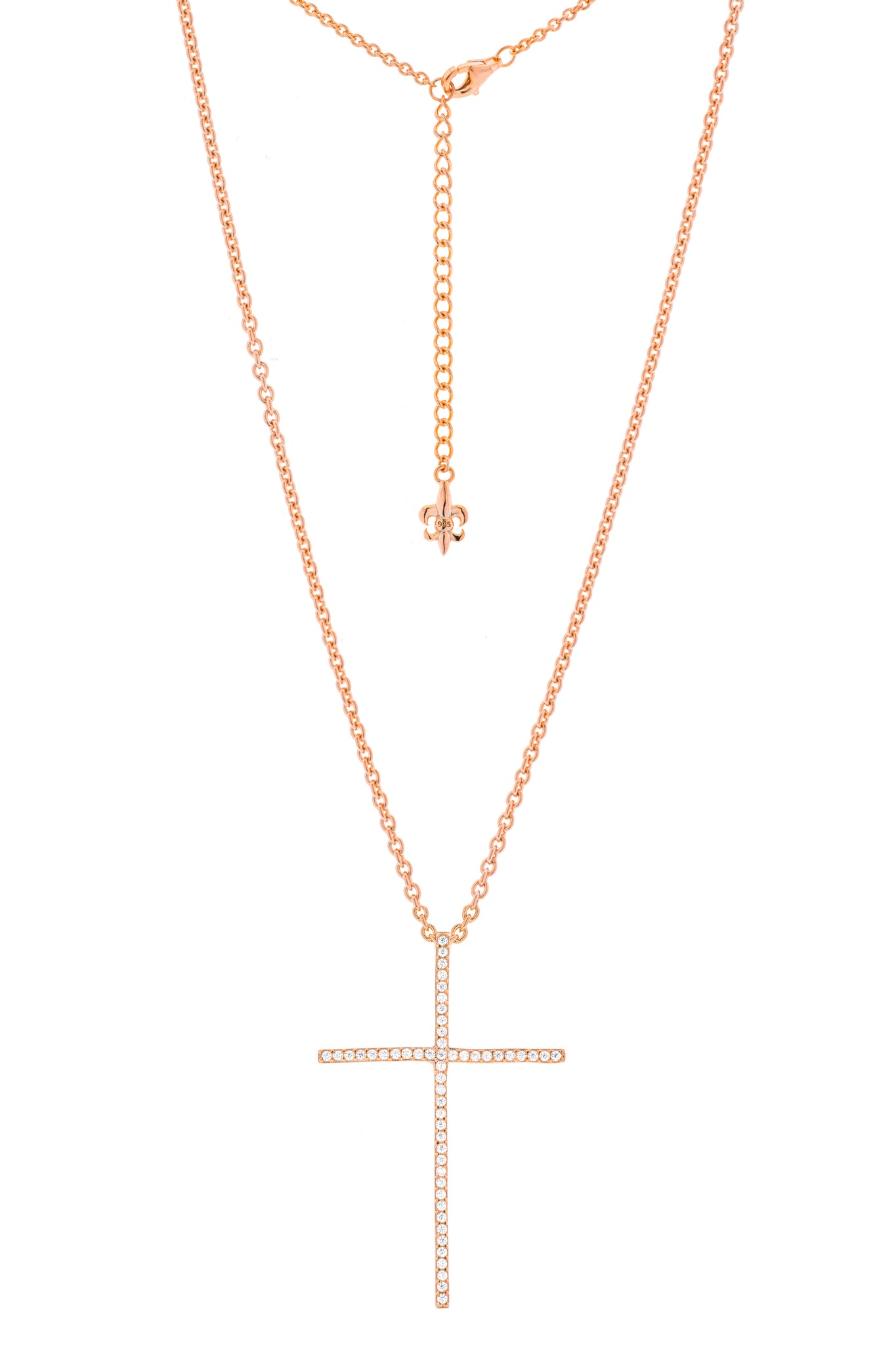 Micro Pave Stick Cross Pendant – Hope Faith Miracles