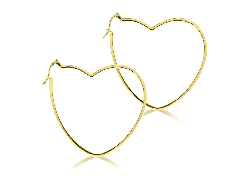 Large Heart Hoops – Hope Faith Miracles